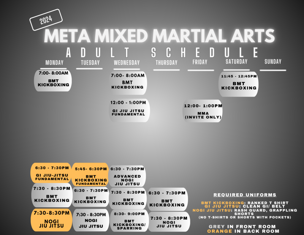 Schedule | Meta Mixed Martial Arts